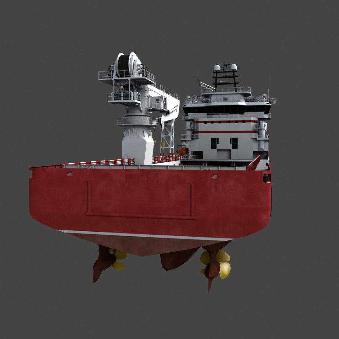 support vessel mpsv boat 3d model