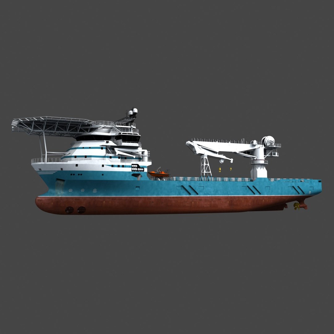 support vessel mpsv boat 3d model