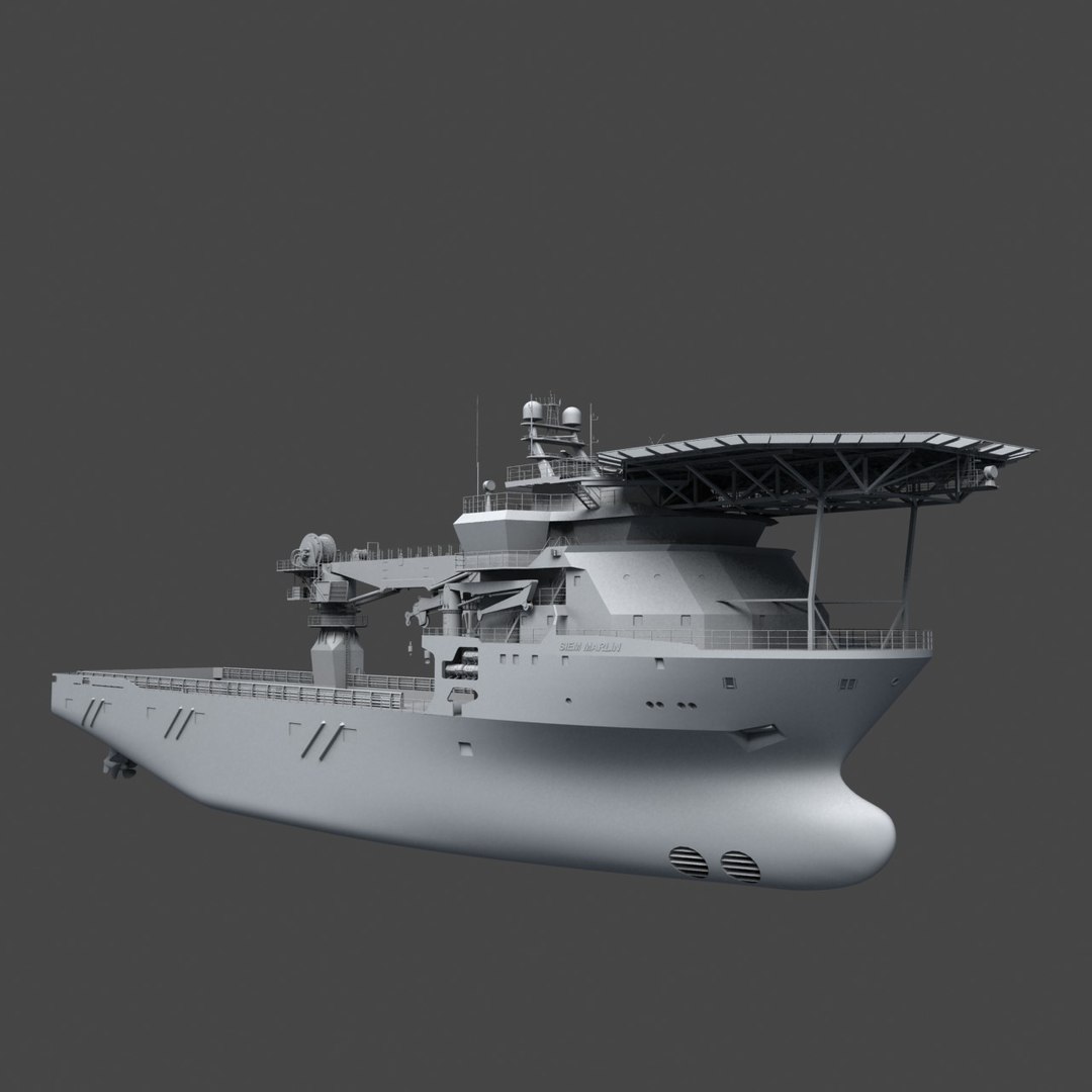 support vessel mpsv boat 3d model