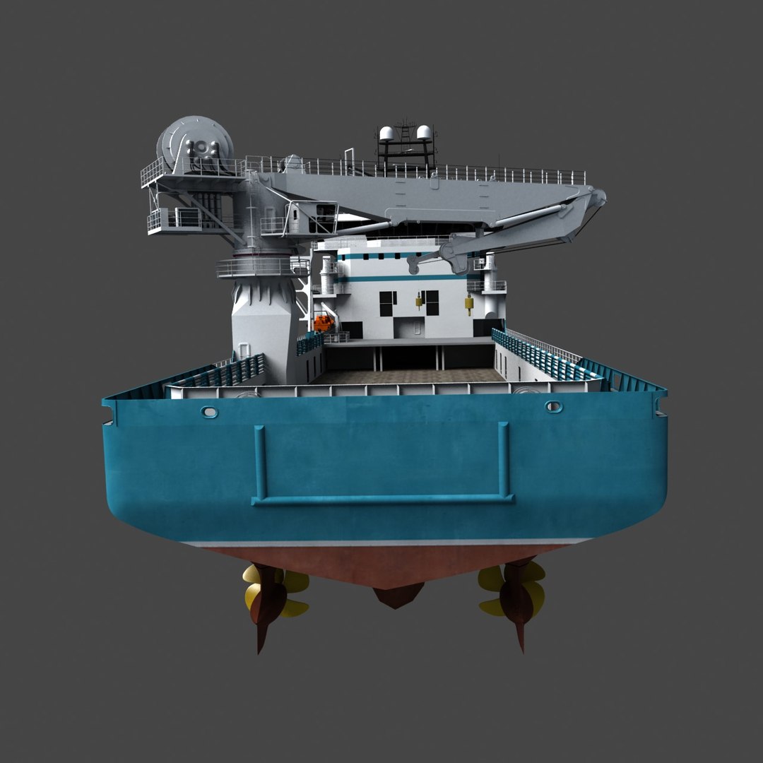 support vessel mpsv boat 3d model