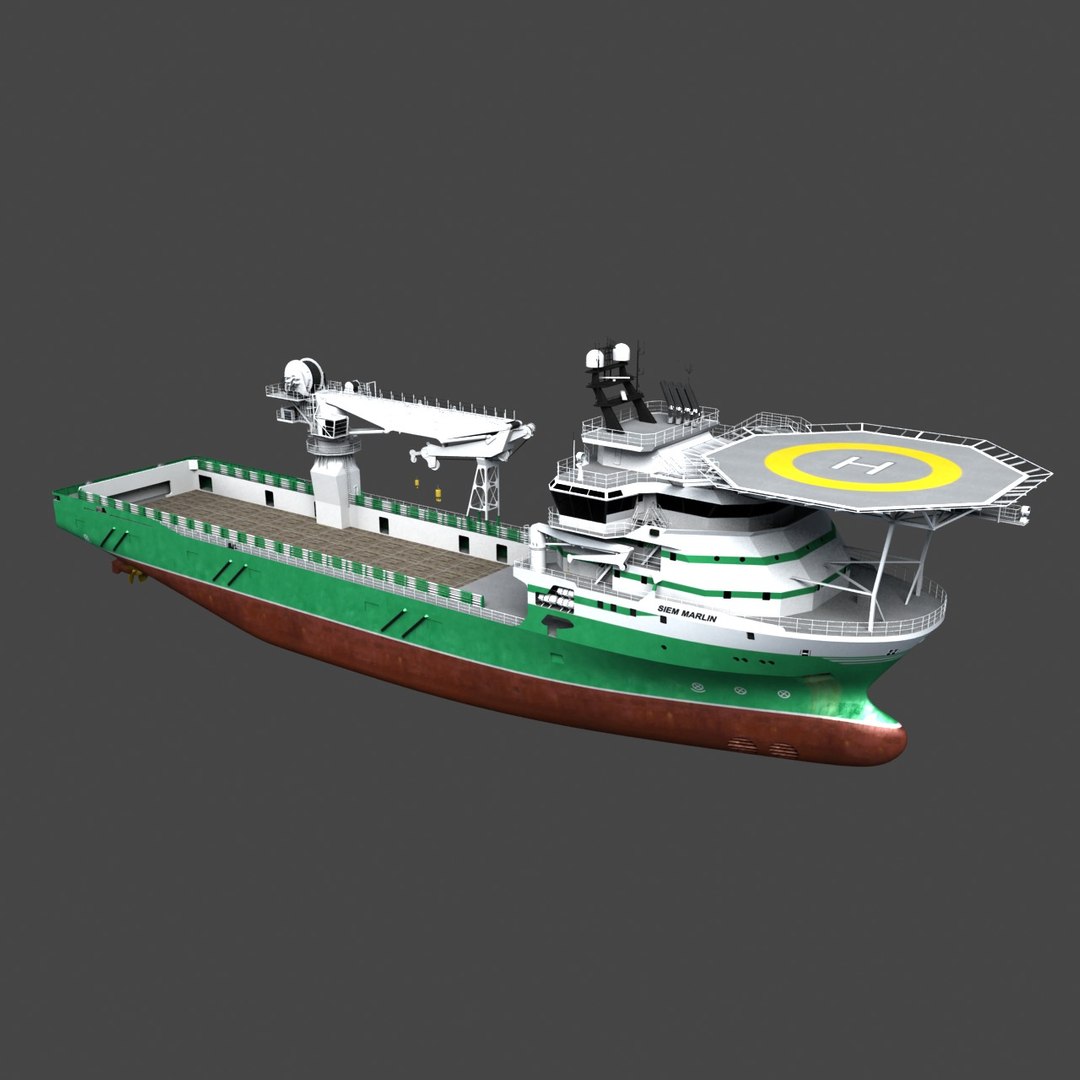 support vessel mpsv boat 3d model