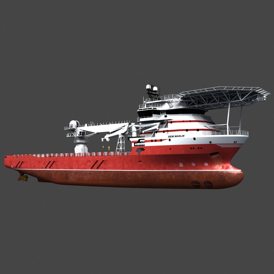 support vessel mpsv boat 3d model