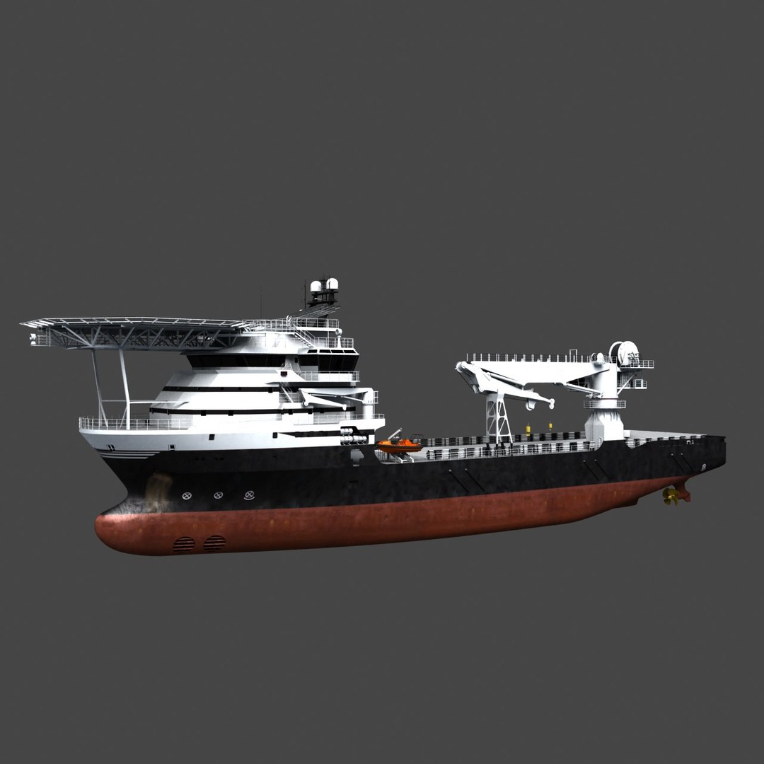 support vessel mpsv boat 3d model