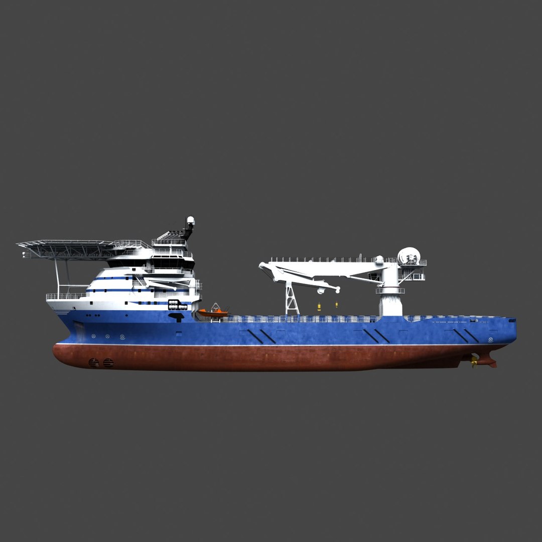 support vessel mpsv boat 3d model