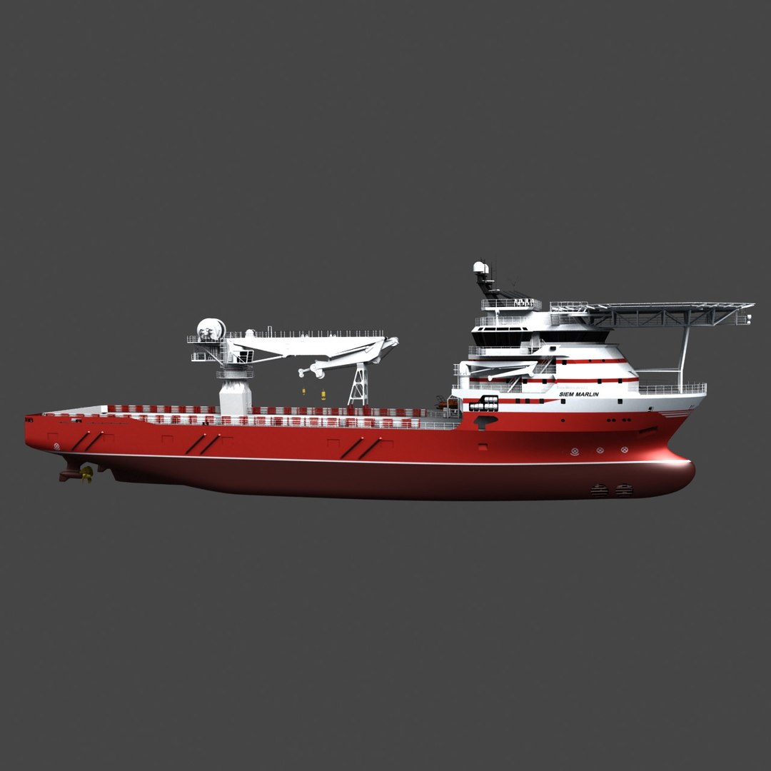 support vessel mpsv boat 3d model