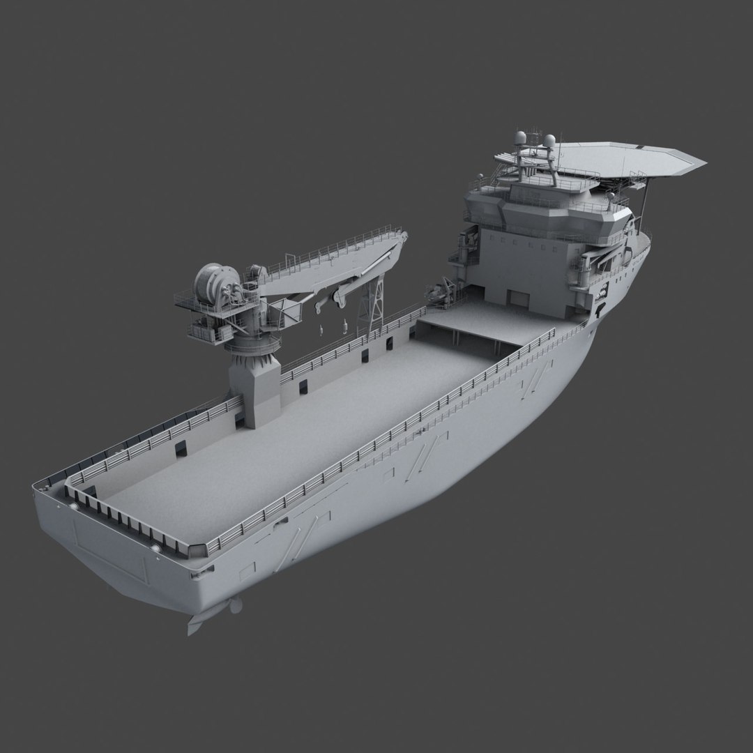 support vessel mpsv boat 3d model
