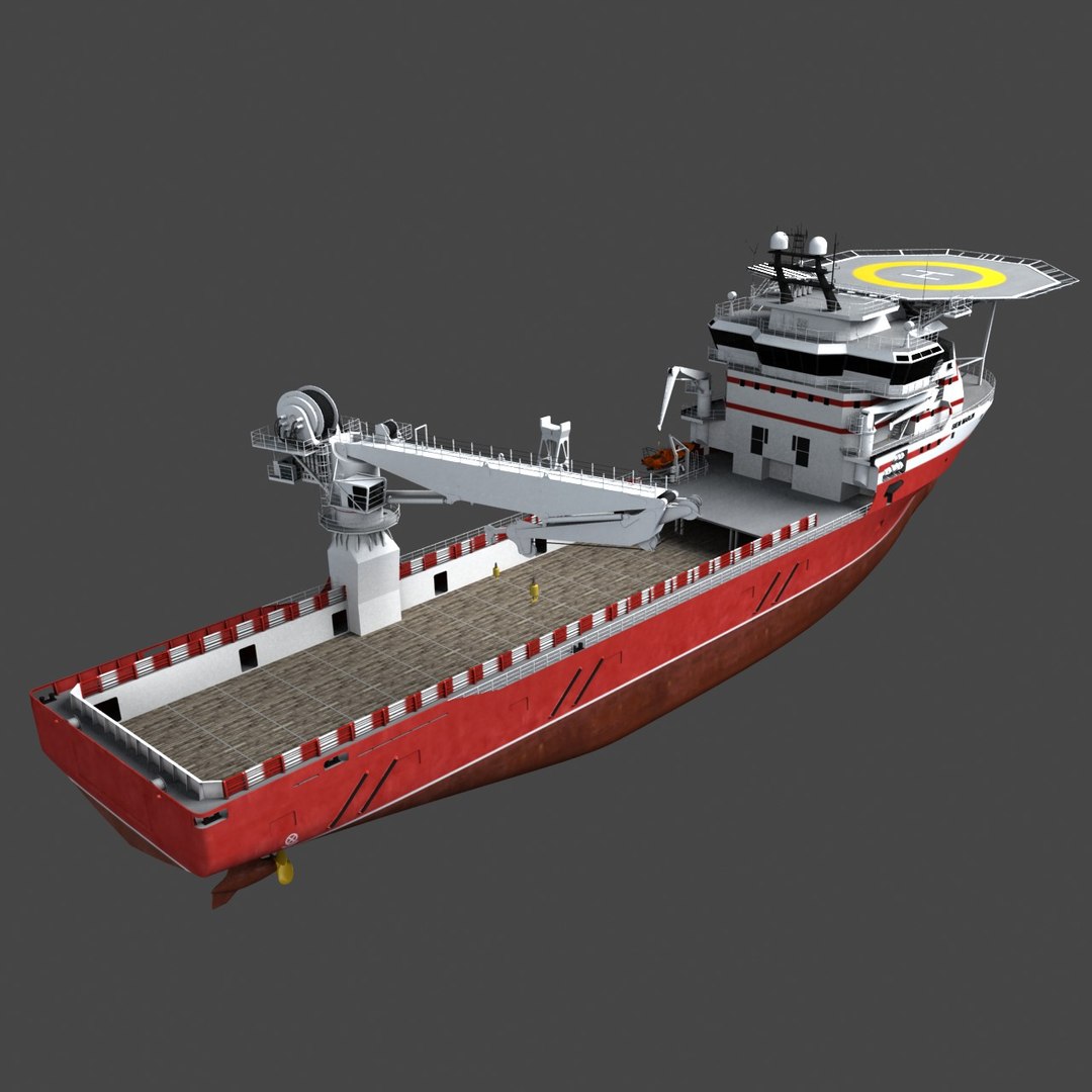 support vessel mpsv boat 3d model