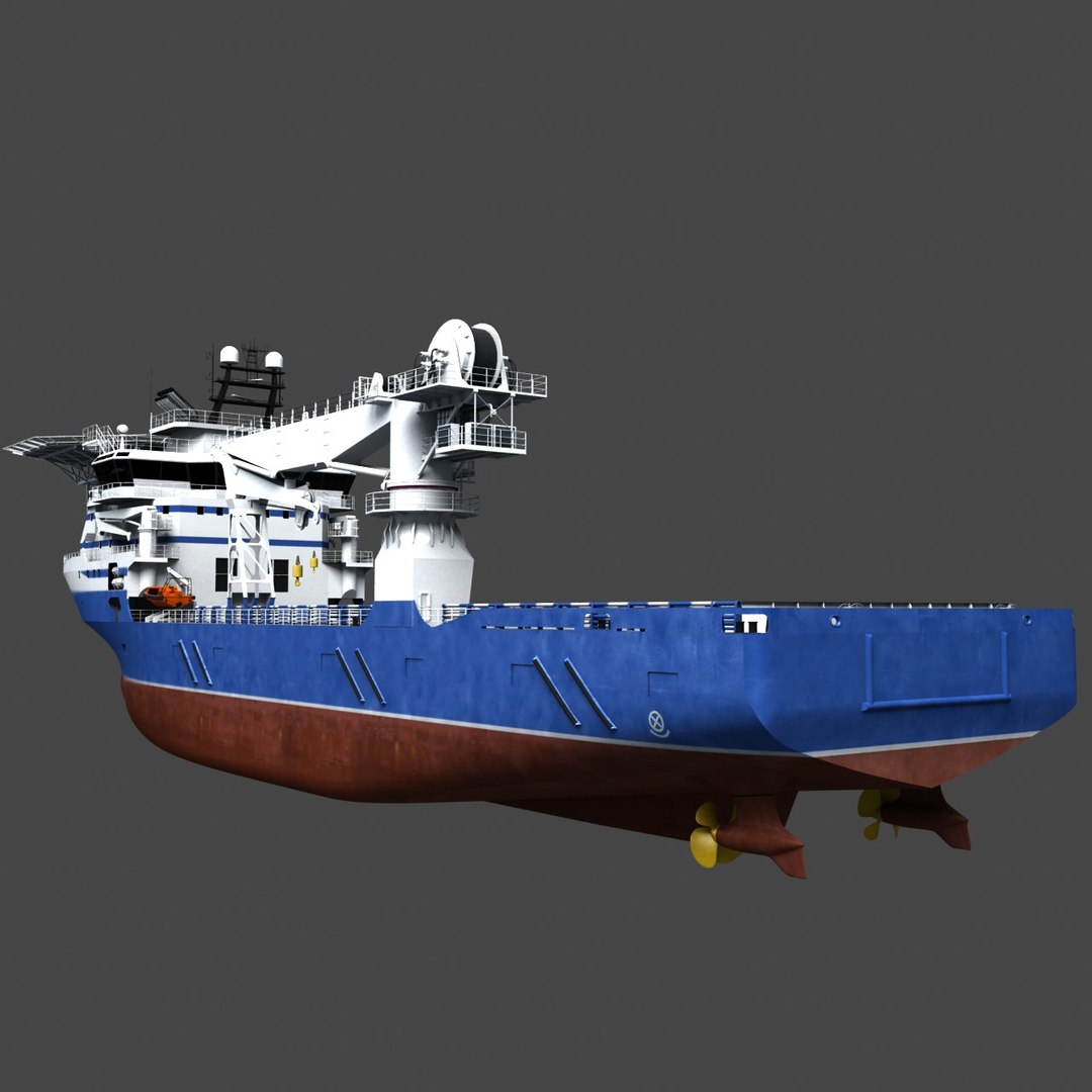 support vessel mpsv boat 3d model