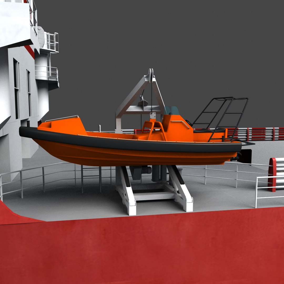 support vessel mpsv boat 3d model