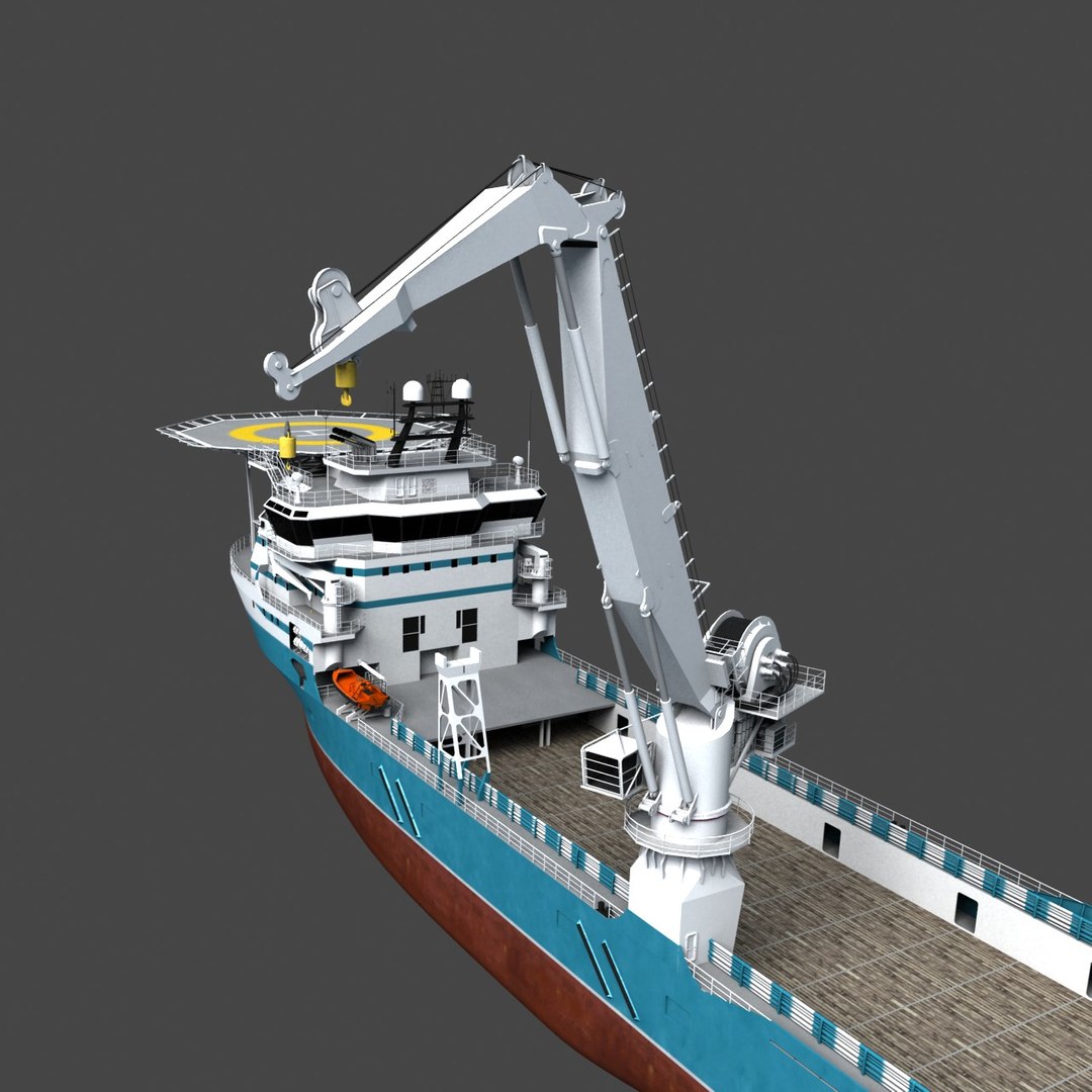 support vessel mpsv boat 3d model