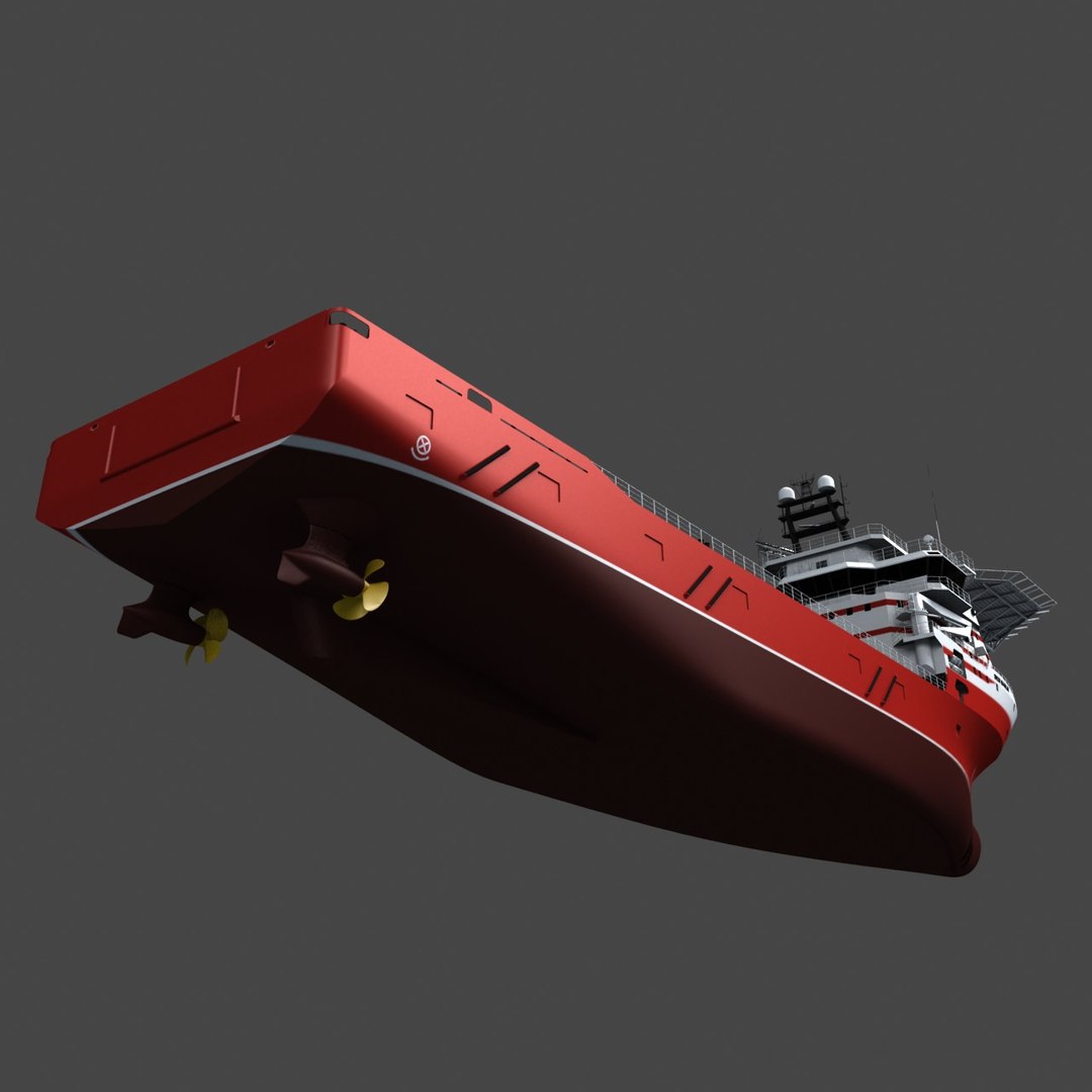 support vessel mpsv boat 3d model
