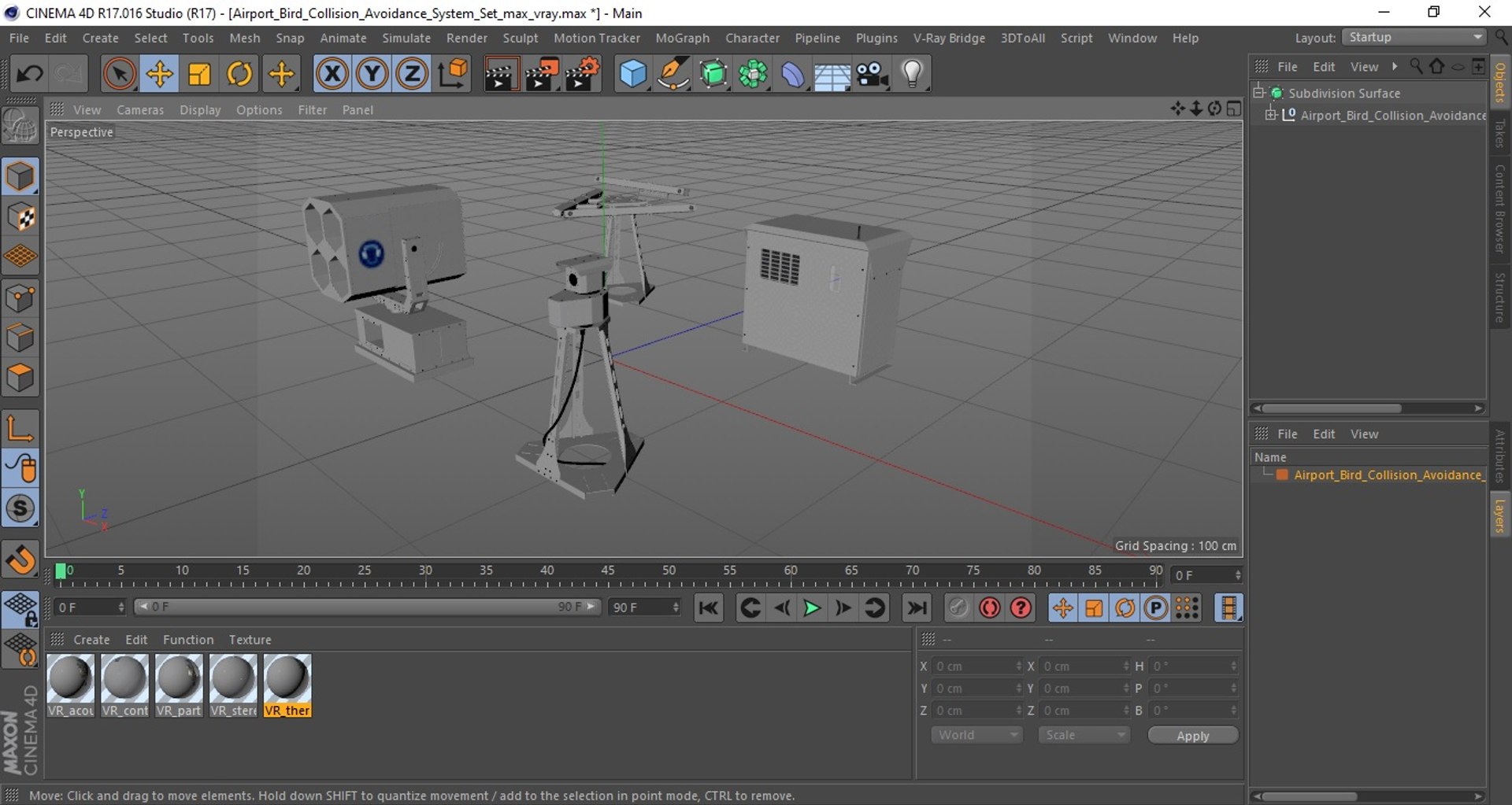 Airport Bird Collision Avoidance System Set Model - TurboSquid 1774606