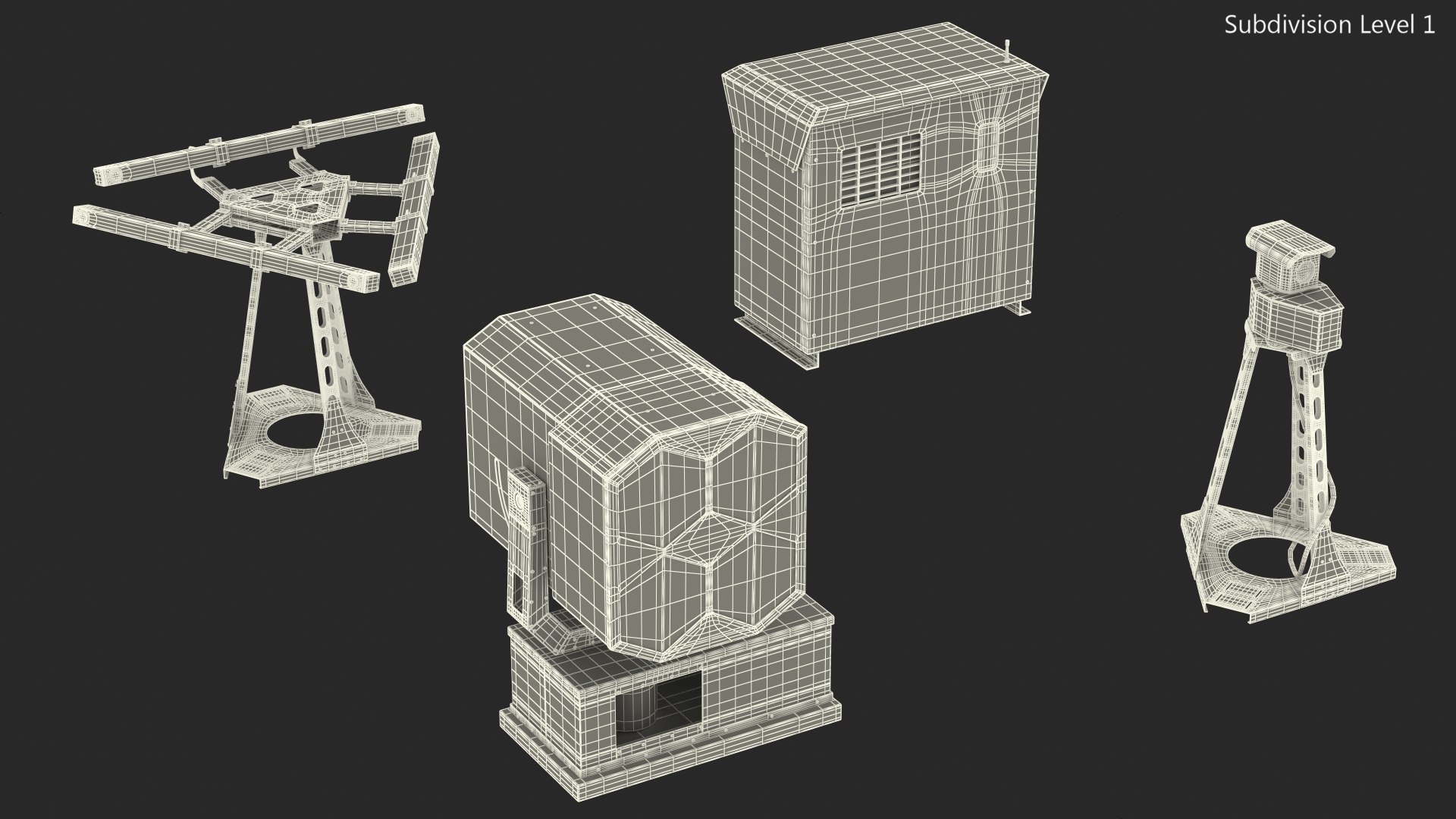 Airport Bird Collision Avoidance System Set model - TurboSquid 1774606