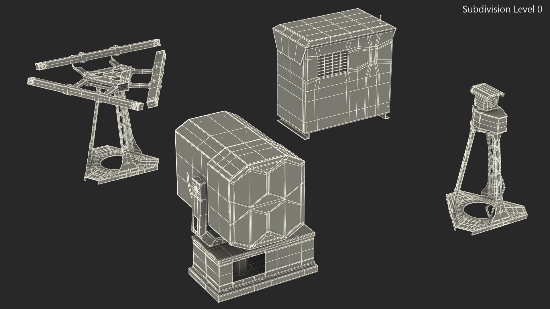 Airport Bird Collision Avoidance System Set model - TurboSquid 1774606