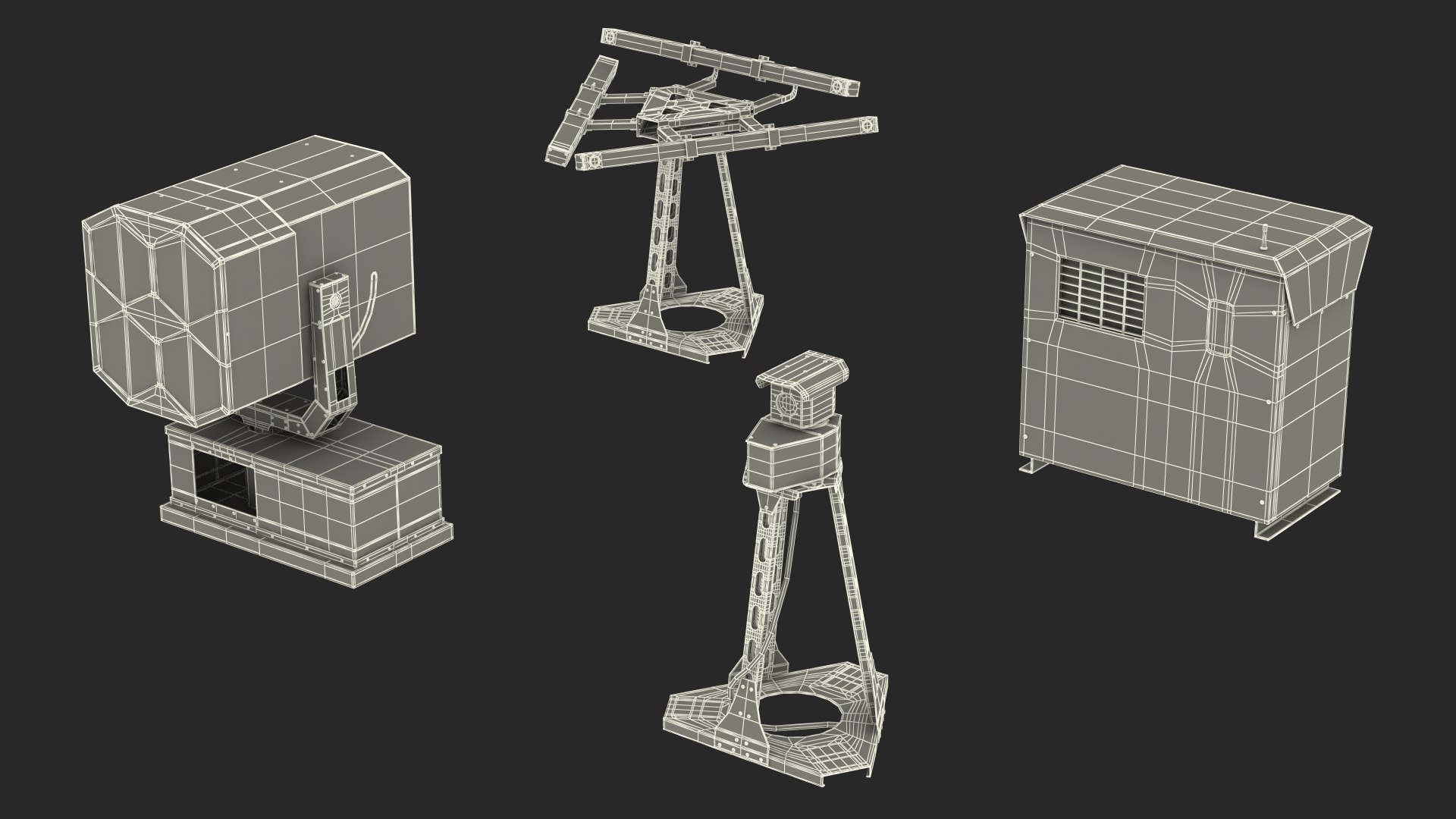 Airport Bird Collision Avoidance System Set Model - TurboSquid 1774606