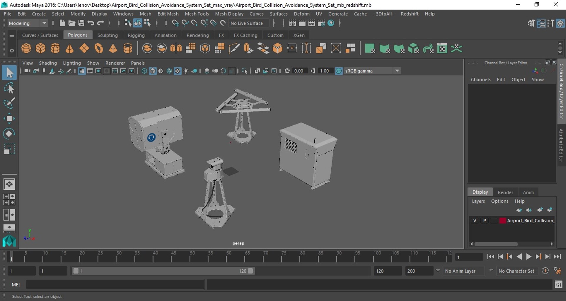 Airport Bird Collision Avoidance System Set Model - TurboSquid 1774606