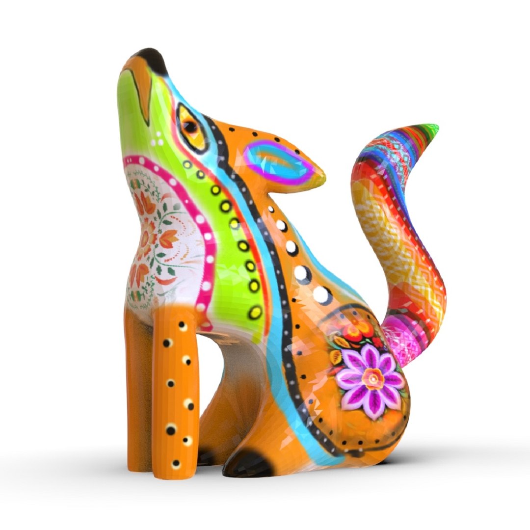 modelo 3d Zorro Alebrije - TurboSquid 2307635