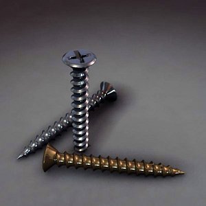 3D Wood Screw Models - Browse & Download Formats - TurboSquid