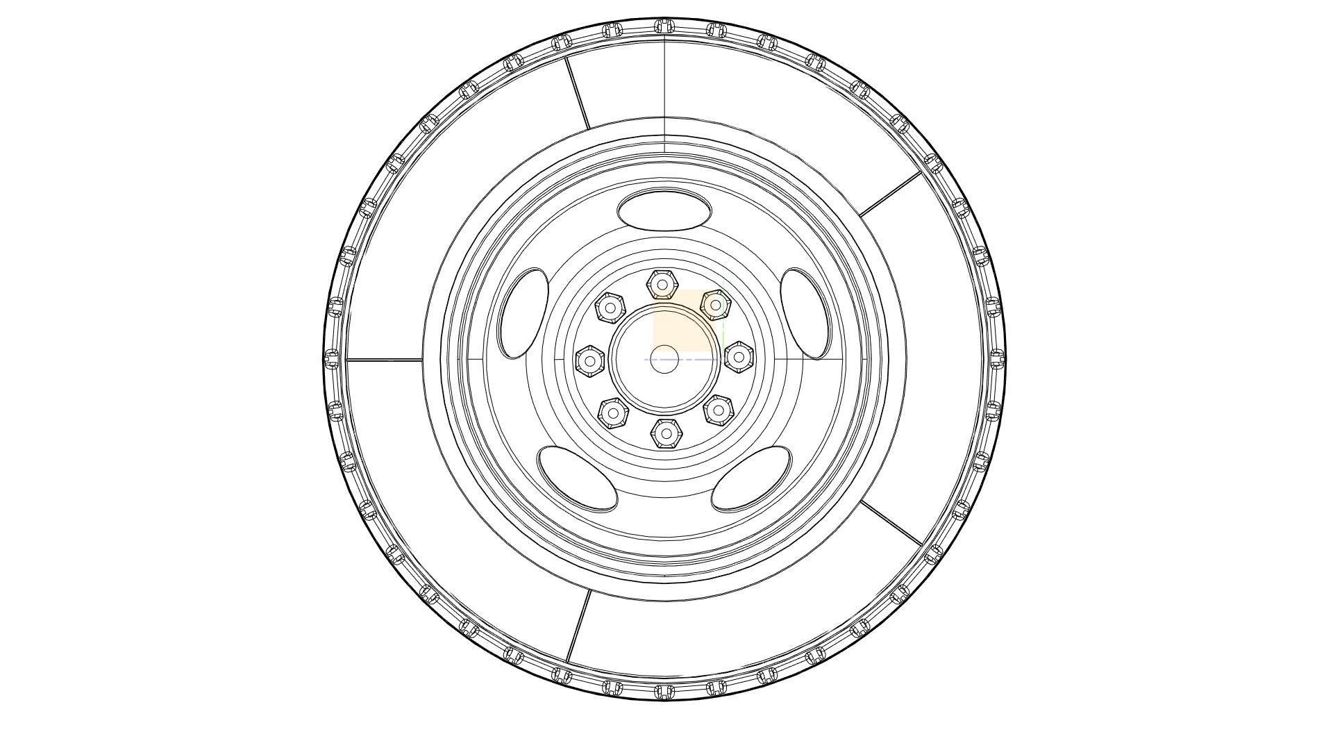 Free Heavy Truck Front Wheel 3D - TurboSquid 1900448