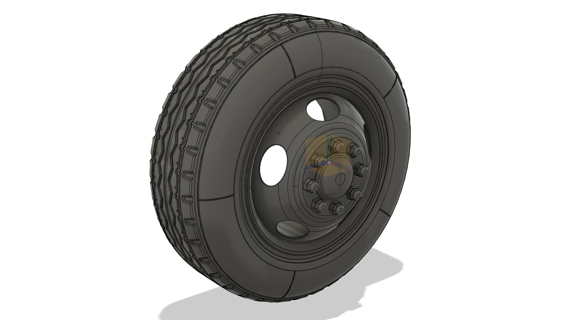Free Heavy Truck Front Wheel 3D - TurboSquid 1900448