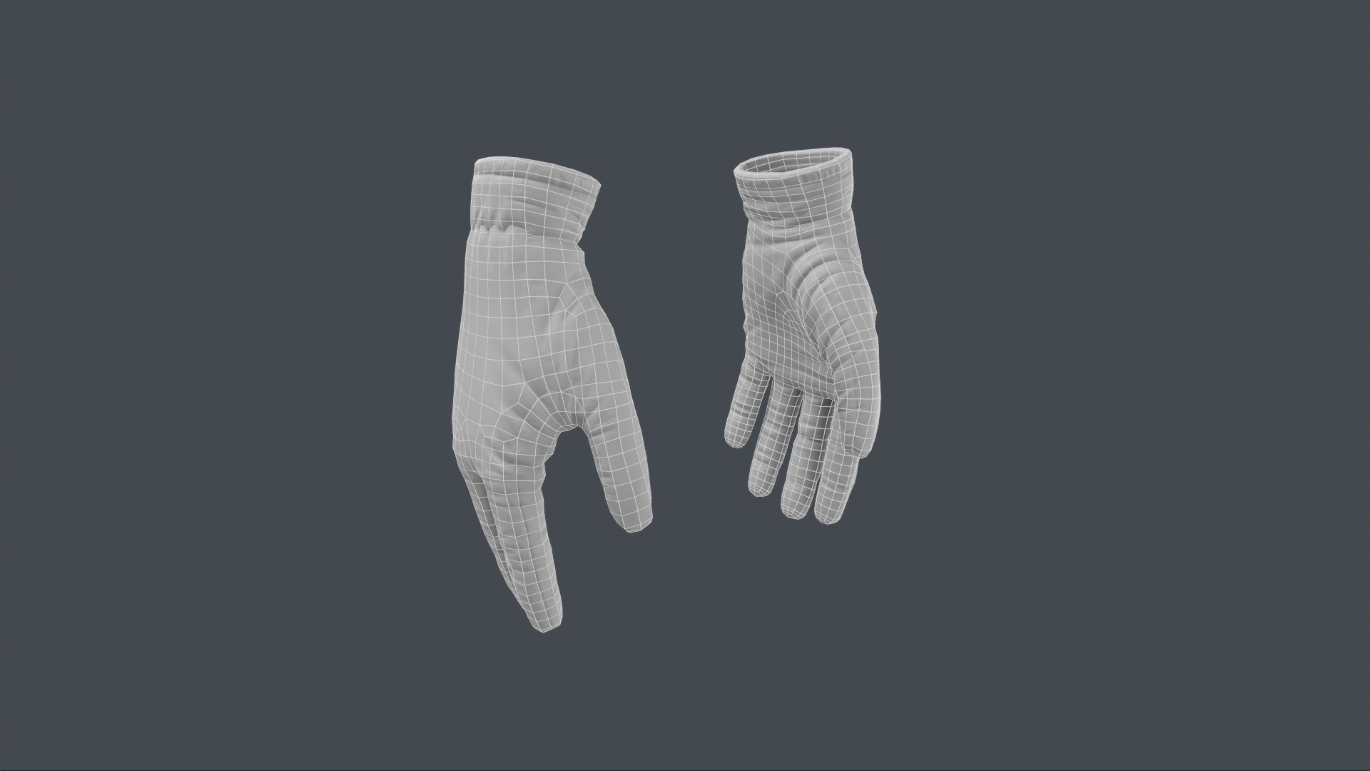 Worn Gloves Low Poly 3D - TurboSquid 1839547