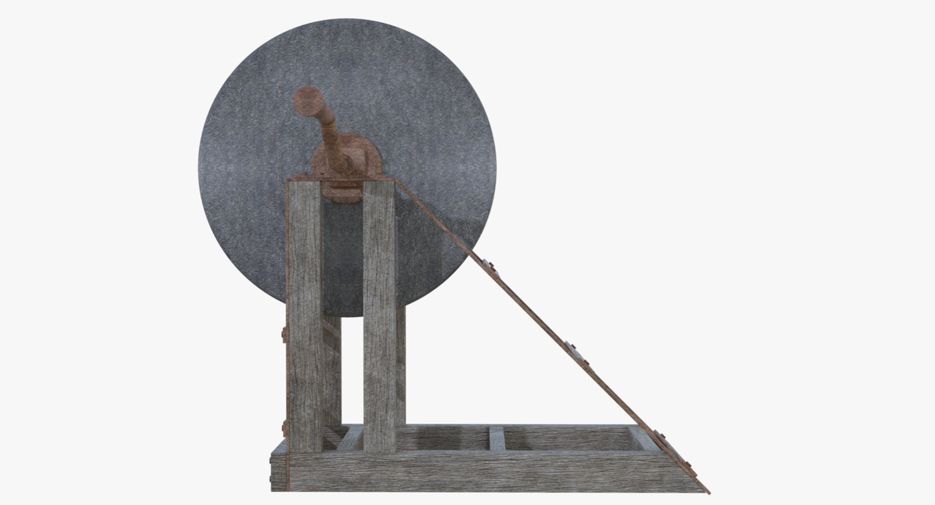 3d Model Of Subdivision Grindstone