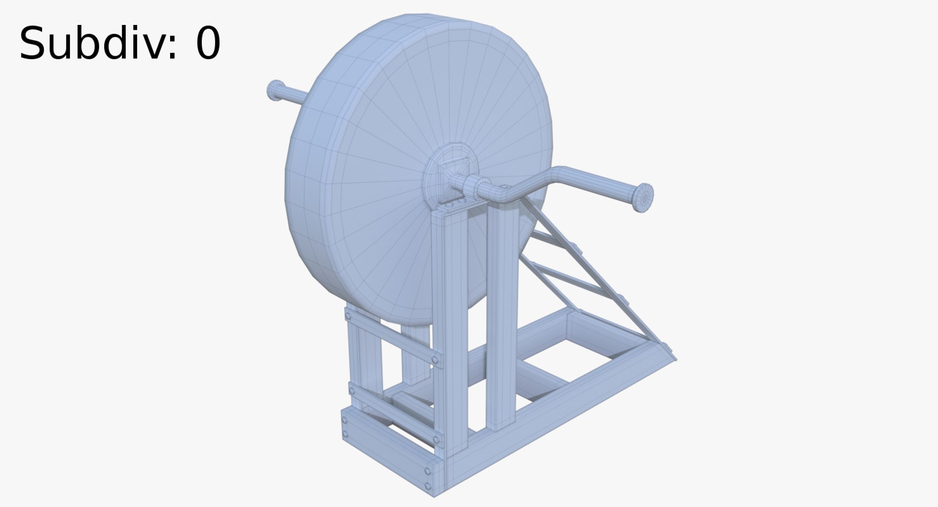 3d Model Of Subdivision Grindstone