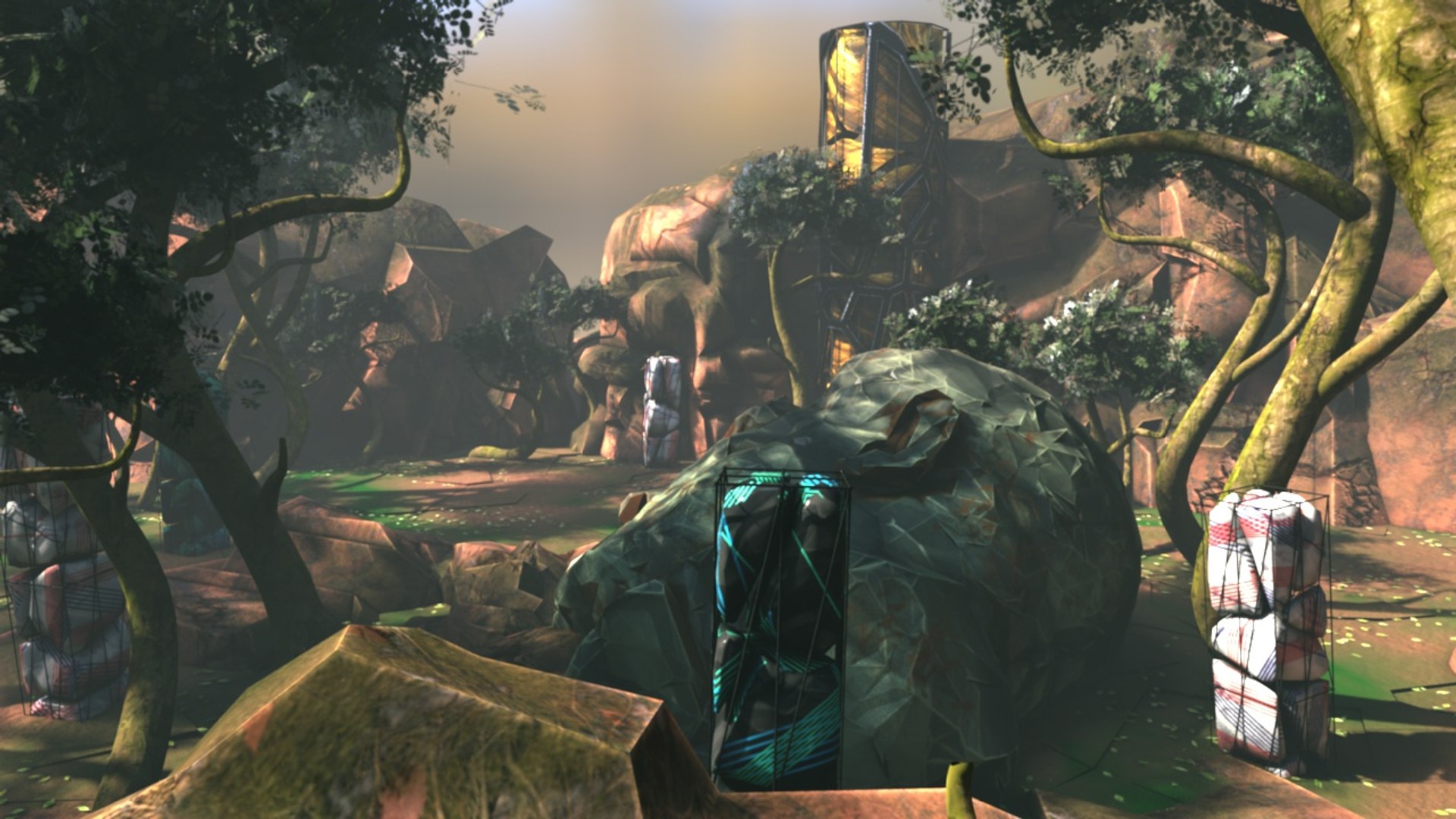 3D Ruins Jungle Forest - TurboSquid 1572401