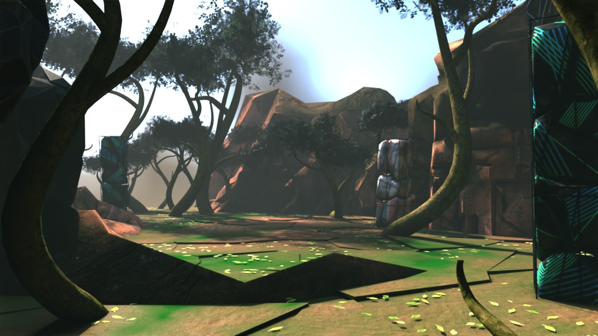 3D Ruins Jungle Forest - TurboSquid 1572401