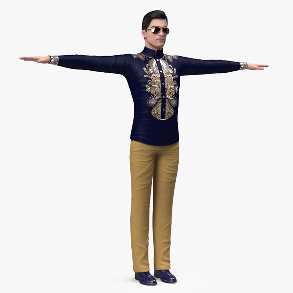 3D Asian Man Fashionable Style T Pose model - TurboSquid 1816326