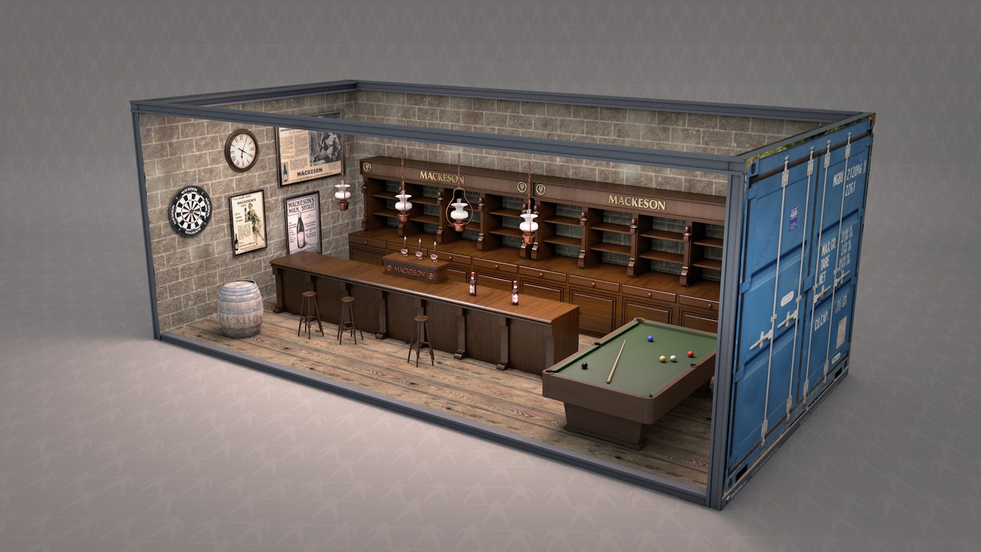 3D Old English Pub Model - TurboSquid 1232664