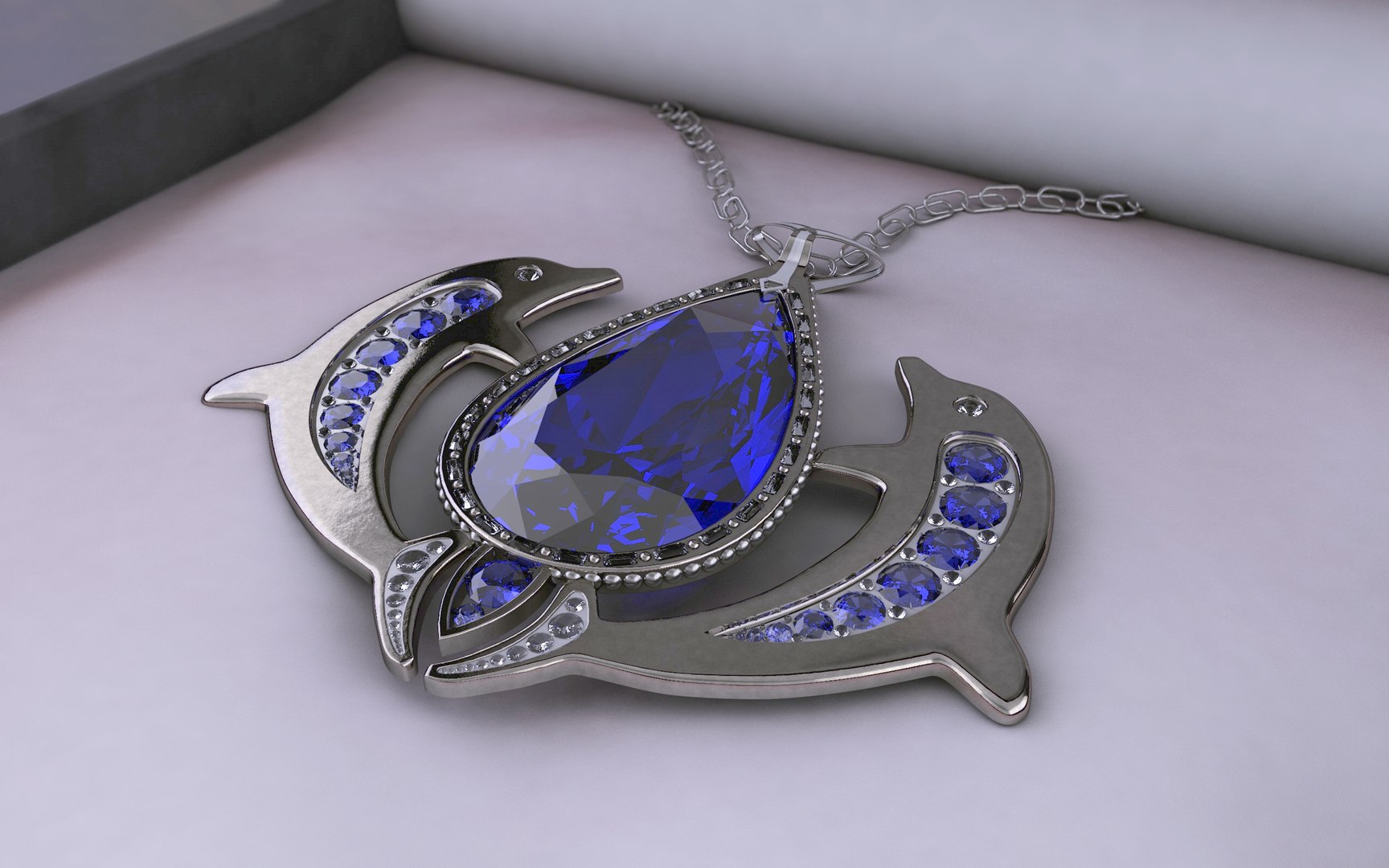 3d Model Of Pendant Jewel