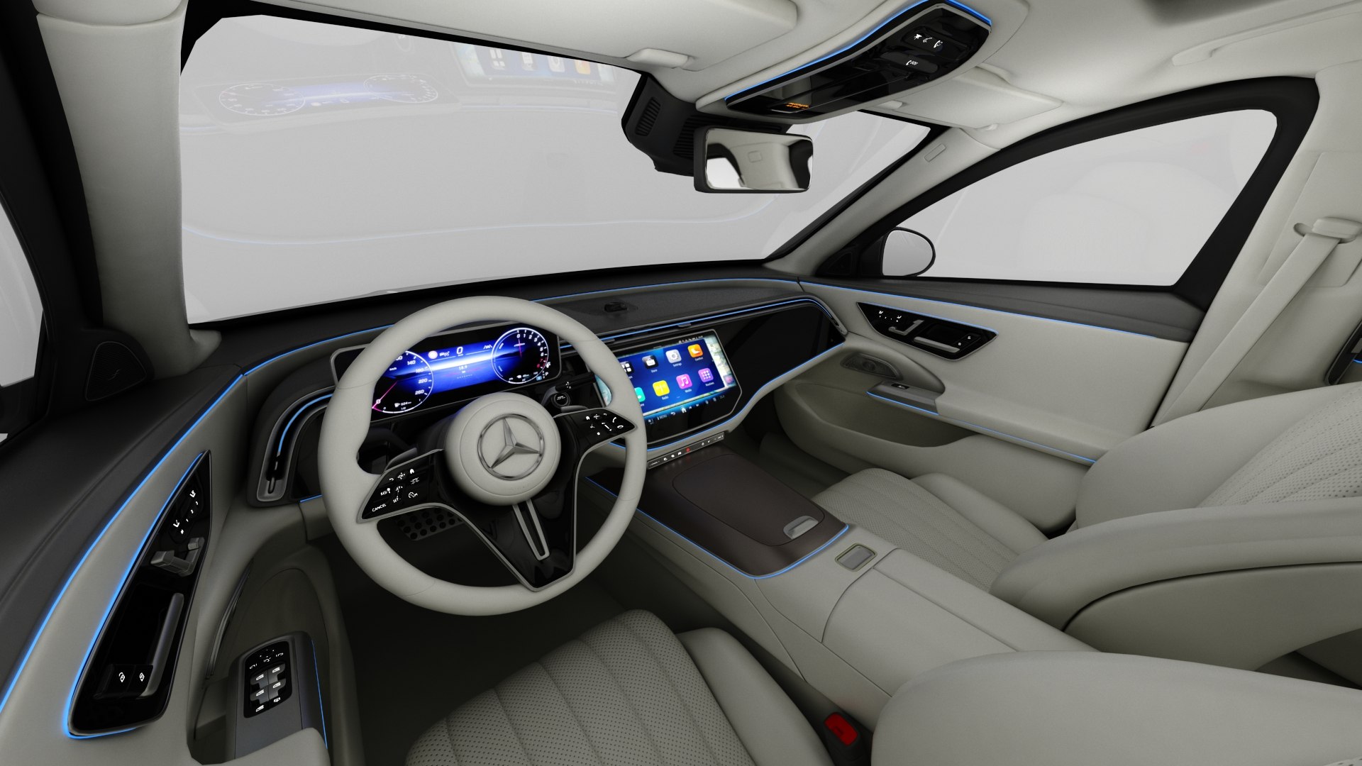 Mercedes-Benz E-class 2024 with interior 3D model - TurboSquid 2130629