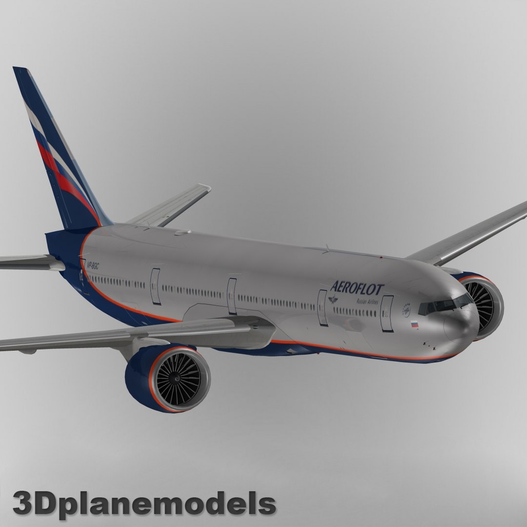 3d Boeing 777-300er Model