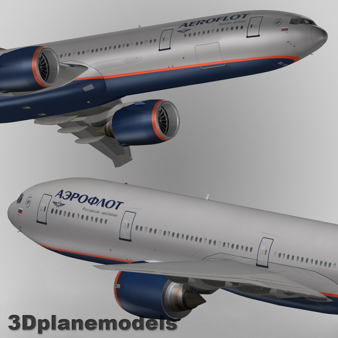 3d Boeing 777-300er Model