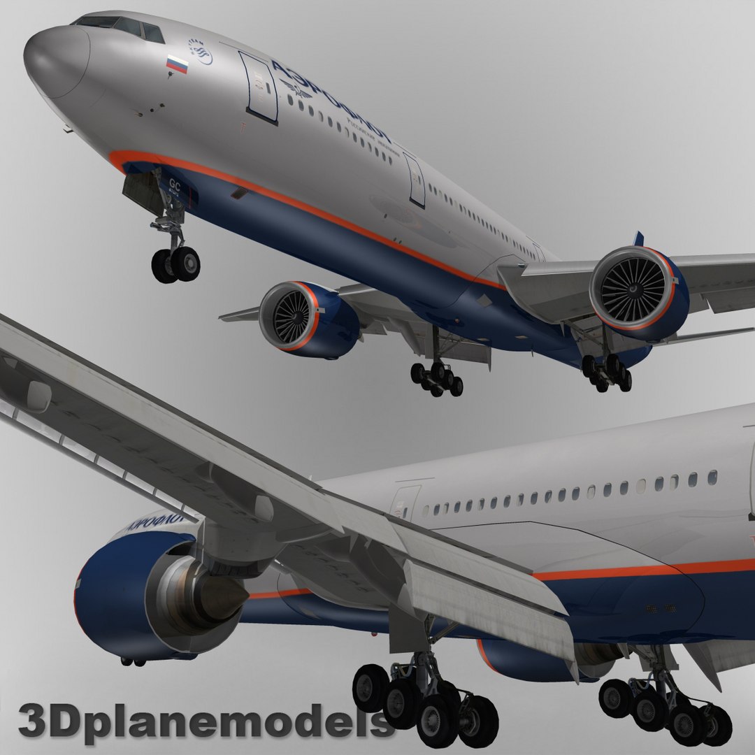 3d Boeing 777-300er Model