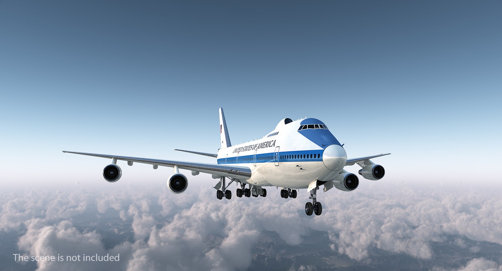 Boeing e4b nightwatch plane 3D - TurboSquid 1381725