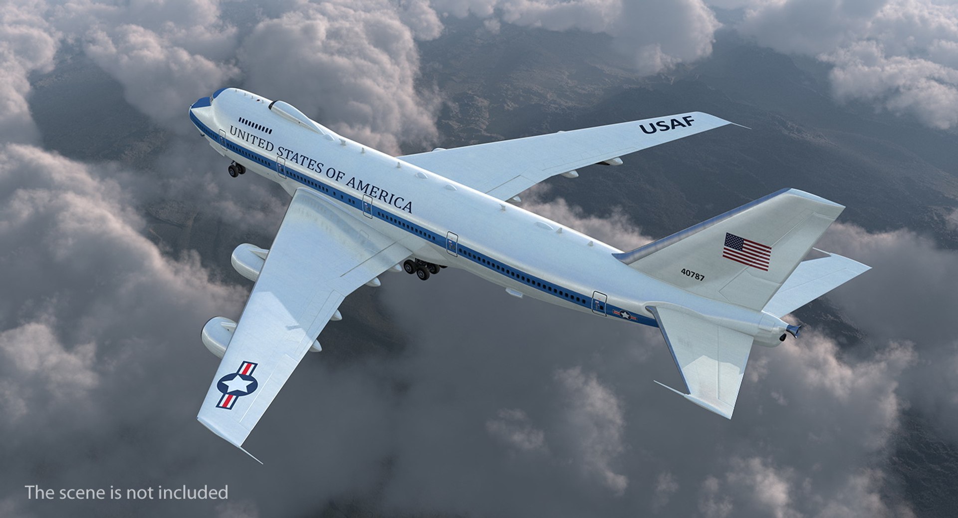 Boeing e4b nightwatch plane 3D - TurboSquid 1381725