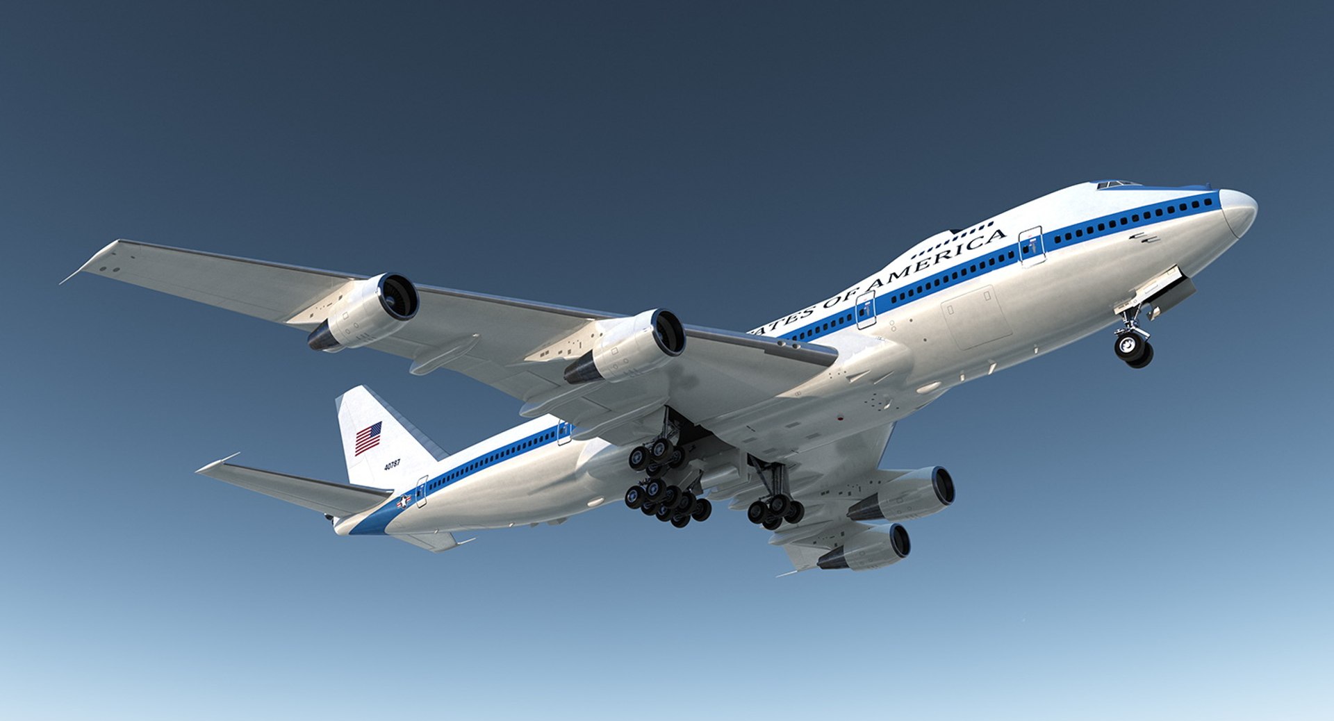 Boeing e4b nightwatch plane 3D - TurboSquid 1381725