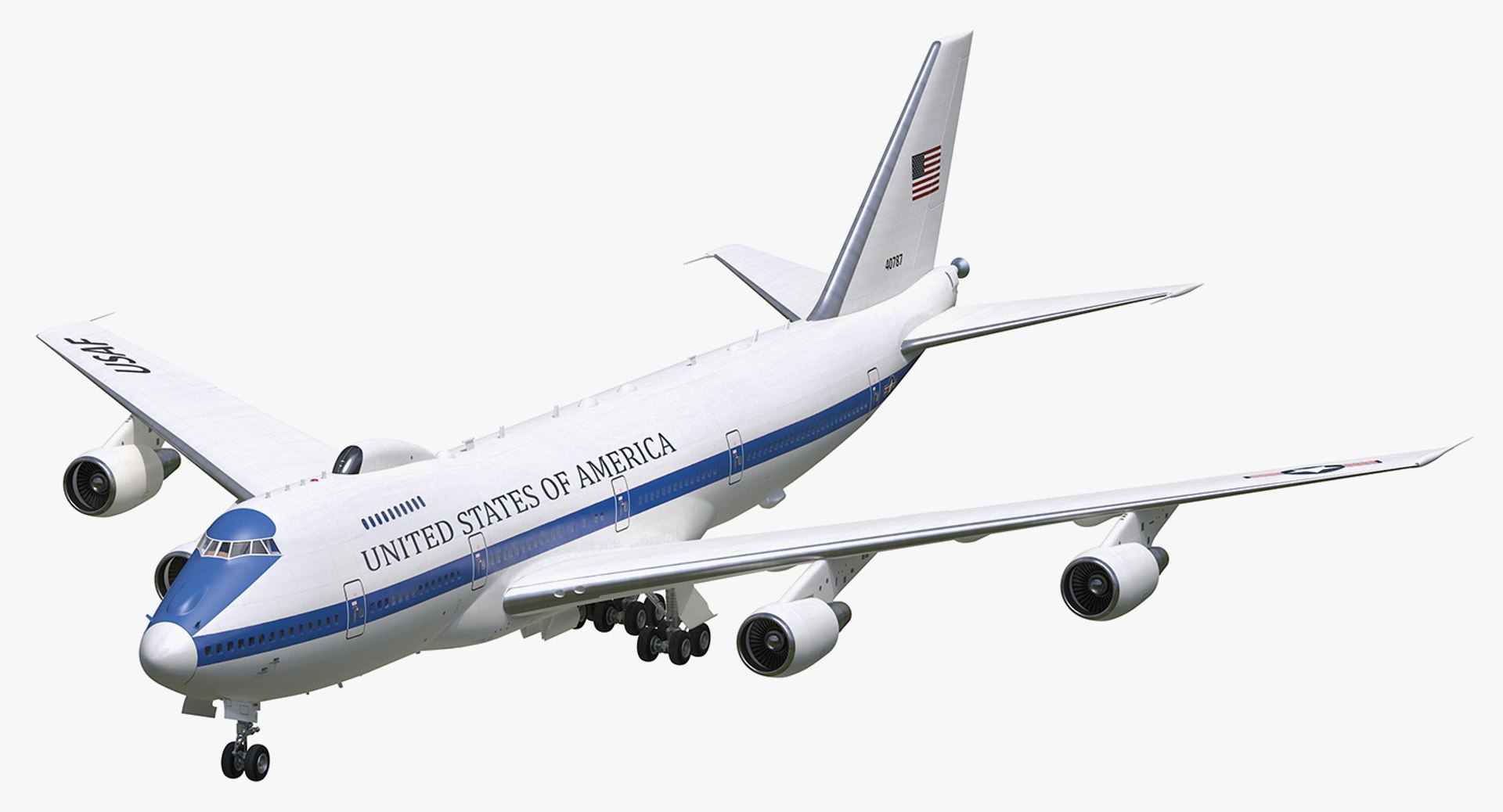 Boeing e4b nightwatch plane 3D - TurboSquid 1381725
