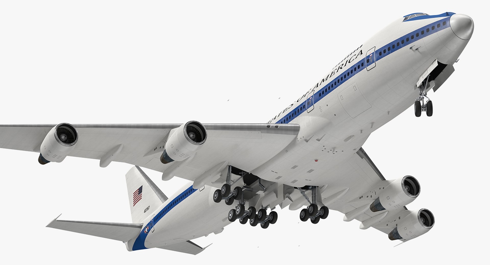Boeing e4b nightwatch plane 3D - TurboSquid 1381725