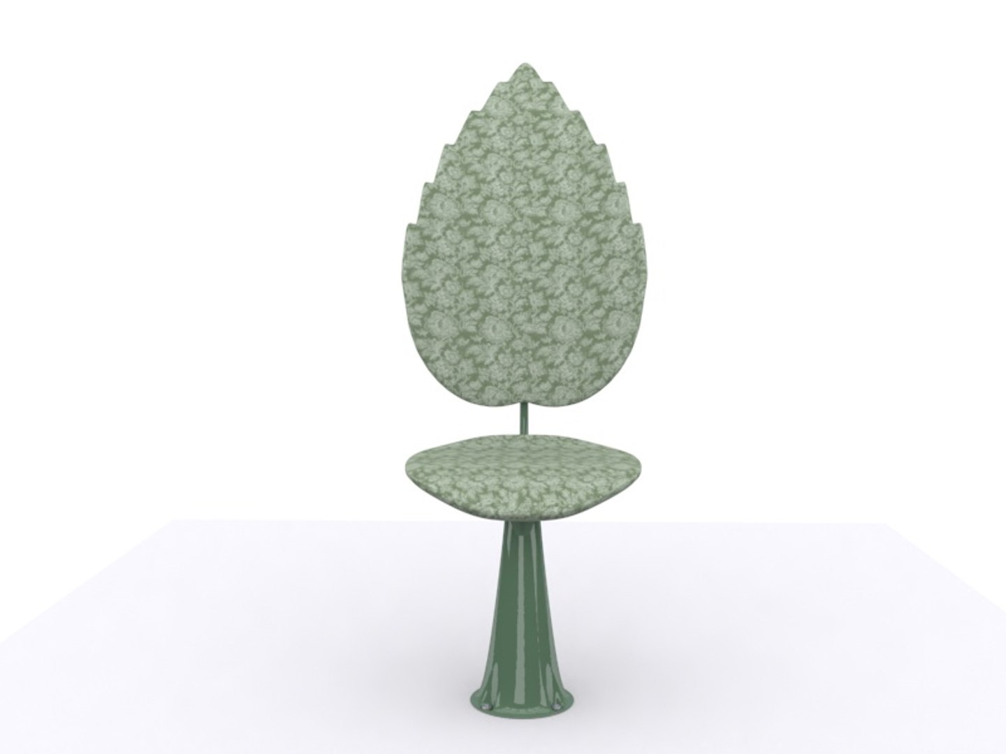 3d chair design leaf model