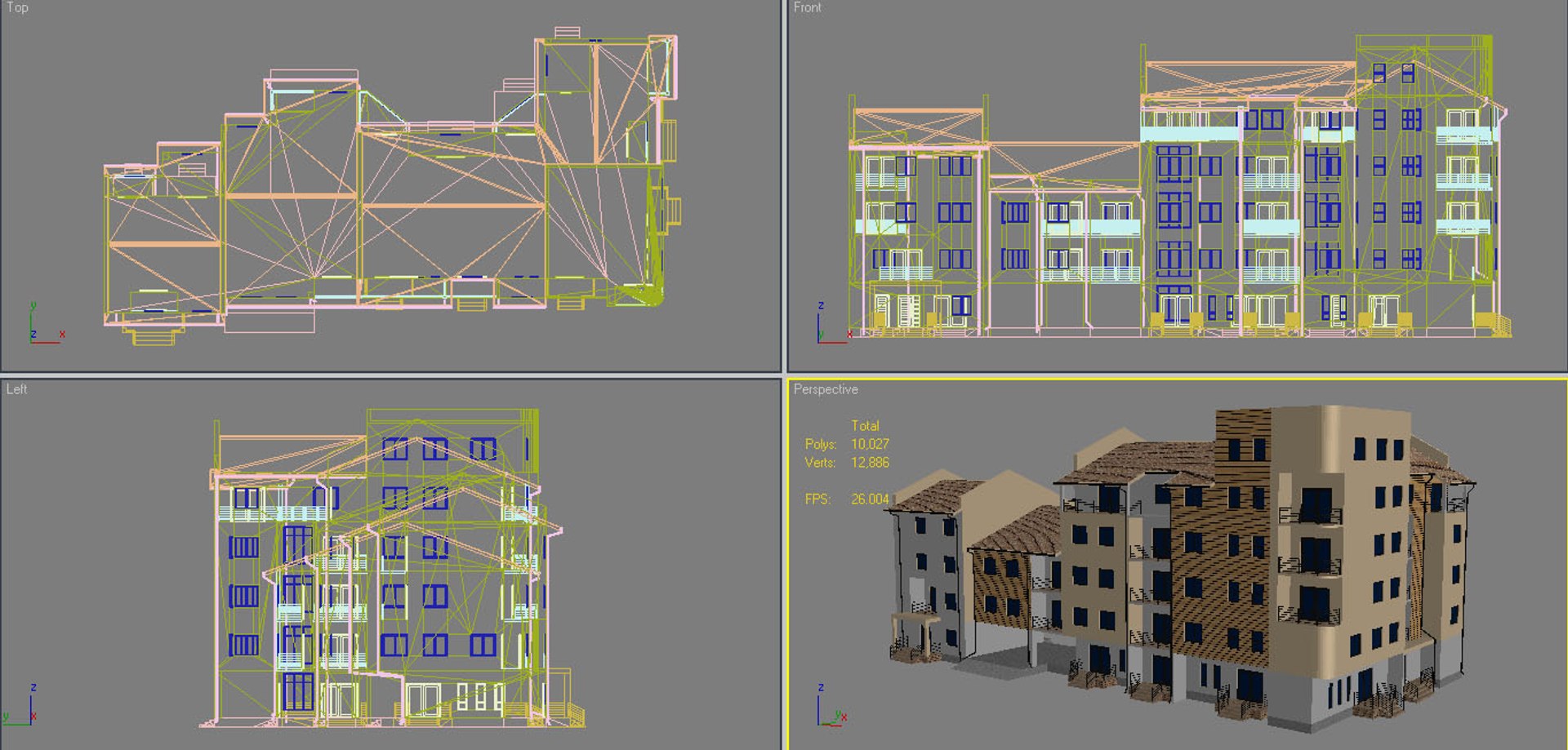 Residential Building 3d Max