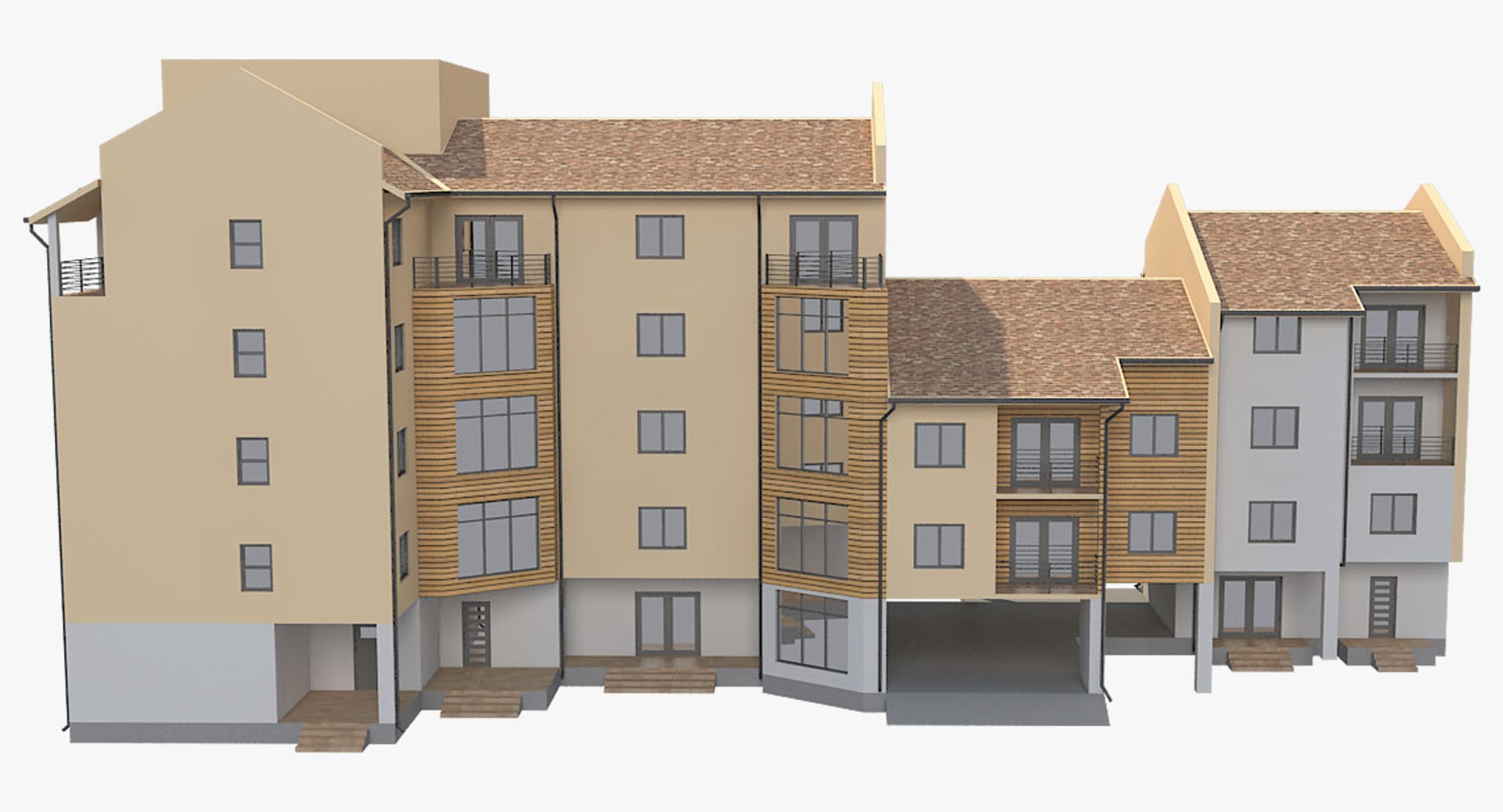 Residential Building 3d Max