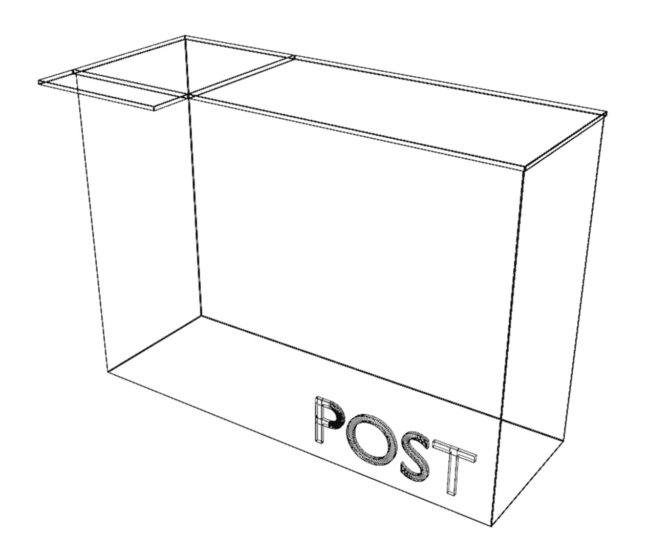 Mailbox Mail Modern 3D Model - TurboSquid 1574924