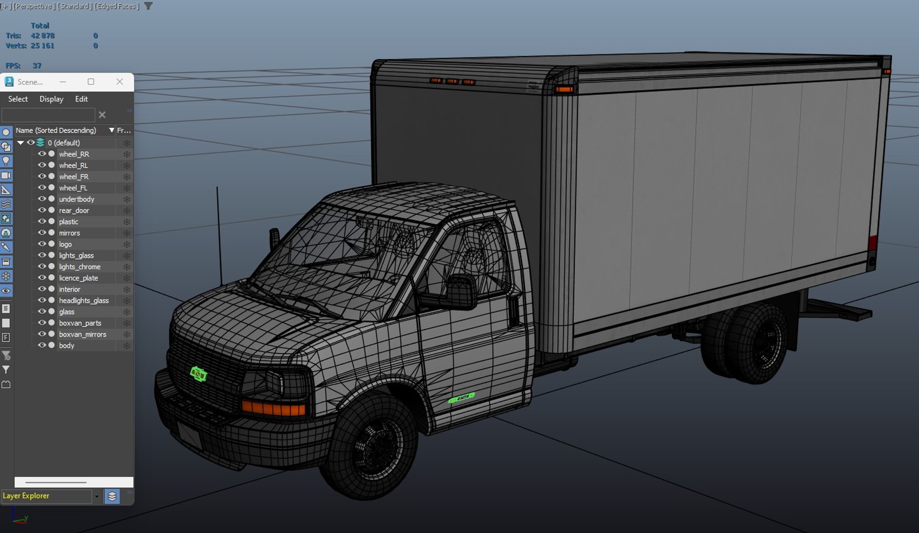 Chevrolet Express 3500 Box Truck 3D Model - TurboSquid 2211268