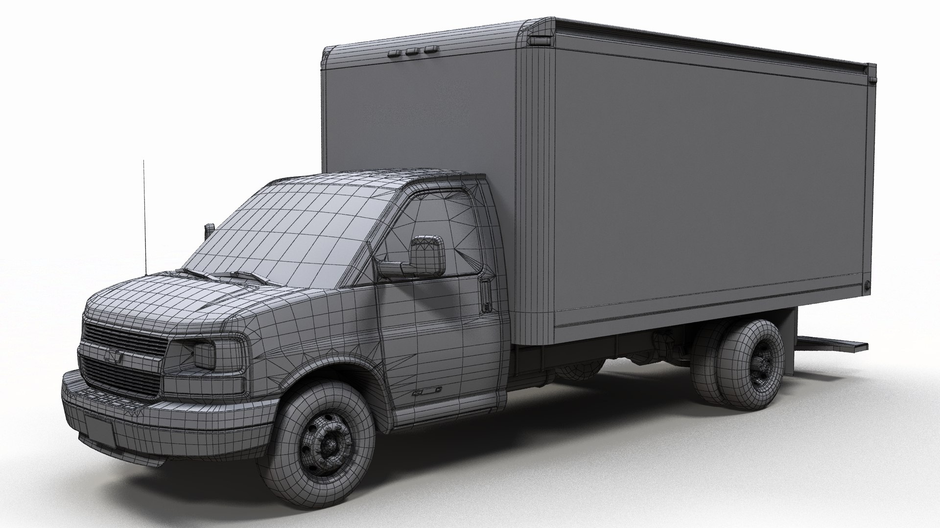 Chevrolet Express 3500 Box Truck 3D Model - TurboSquid 2211268