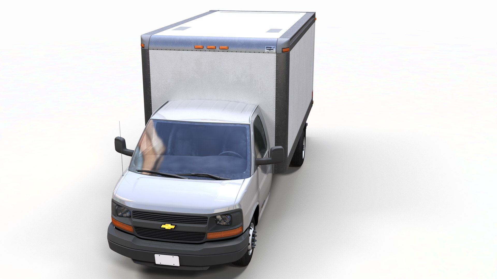 Chevrolet Express 3500 Box Truck 3D Model - TurboSquid 2211268