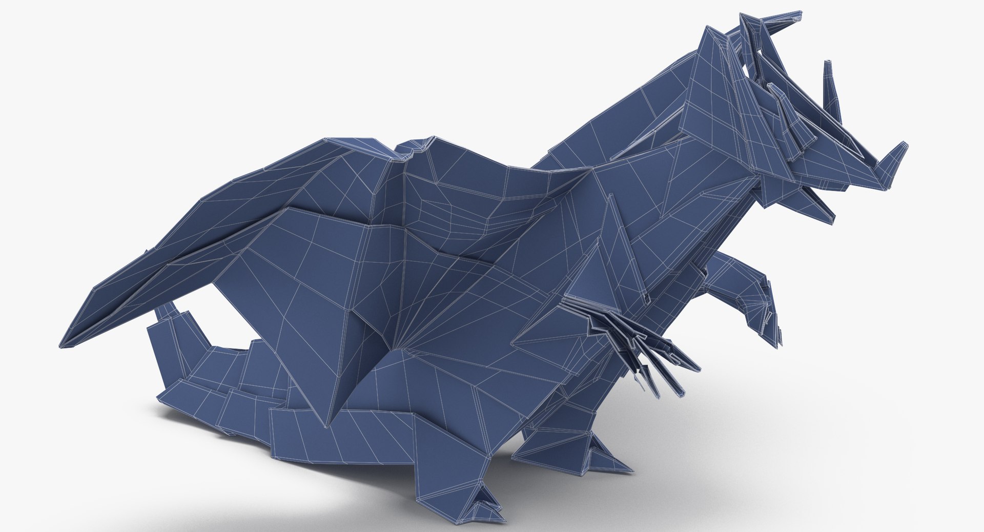 3D Dragon Origami - TurboSquid 1342348