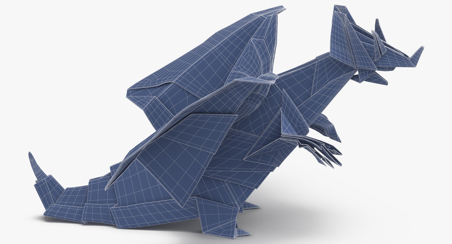 3D Dragon Origami - TurboSquid 1342348